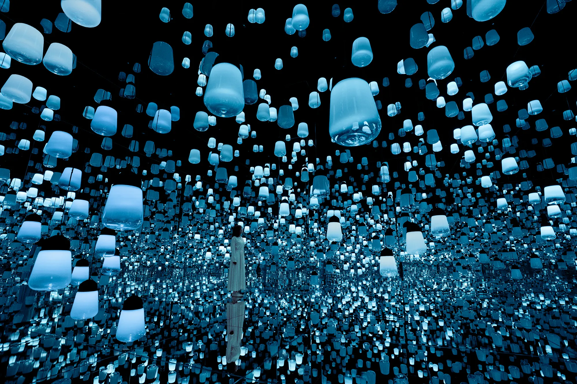 Forest of Resonating Lamps: One Stroke - a Year in the Mountains | teamLab