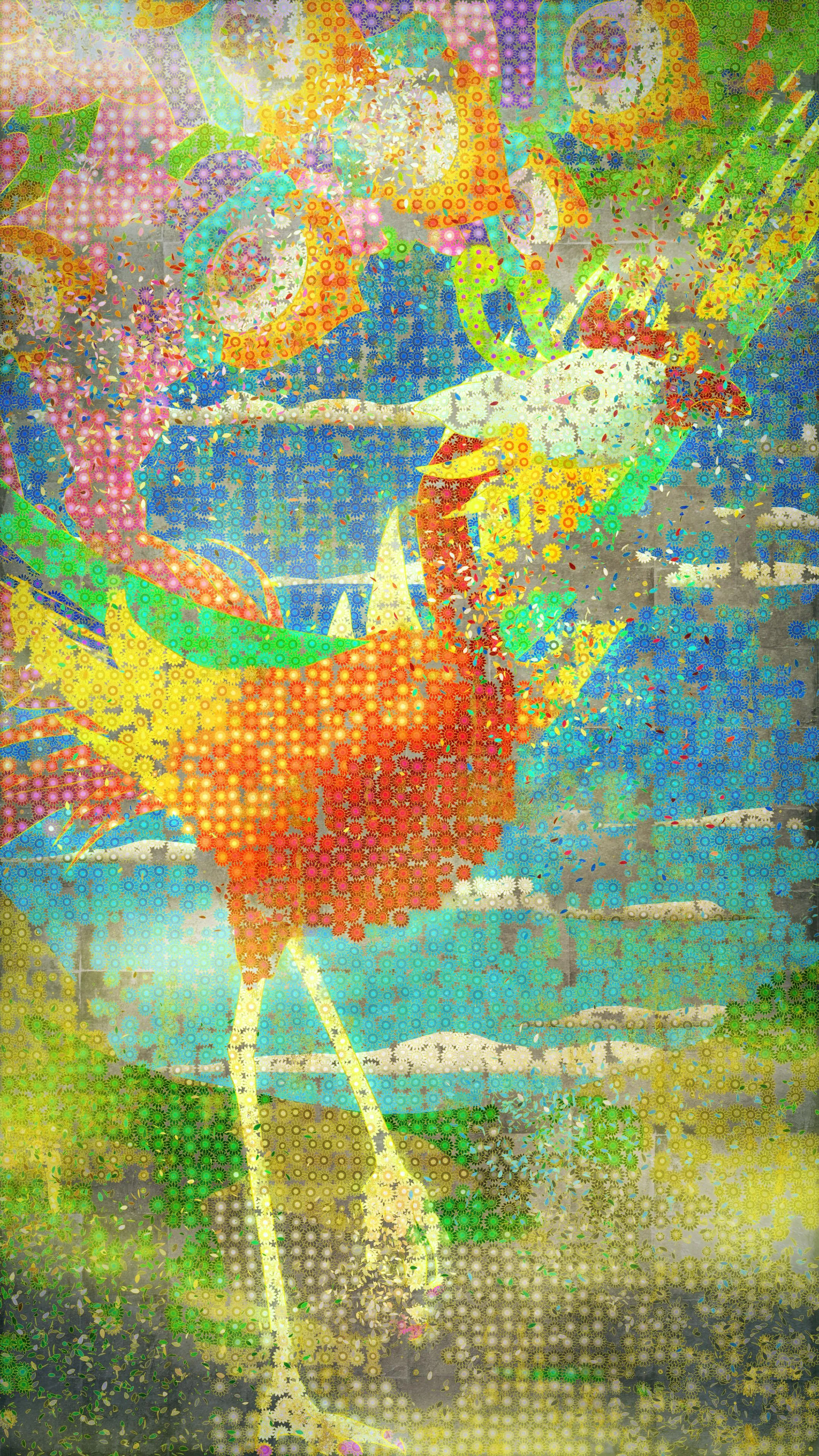 向日葵凤凰 / Sunflower Phoenix | teamLab